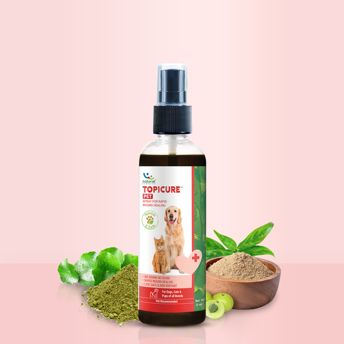 TOPICURE PET | Spray For Rapid Wound Healing – Pet Natural Remedies