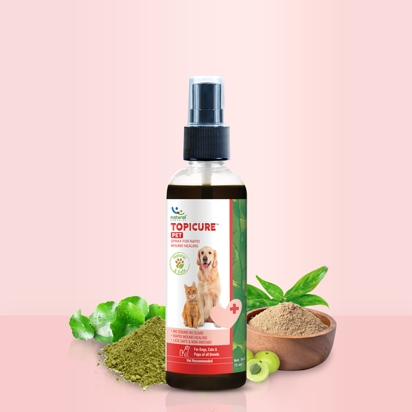 TOPICURE PET | Spray For Rapid Wound Healing – Pet Natural Remedies